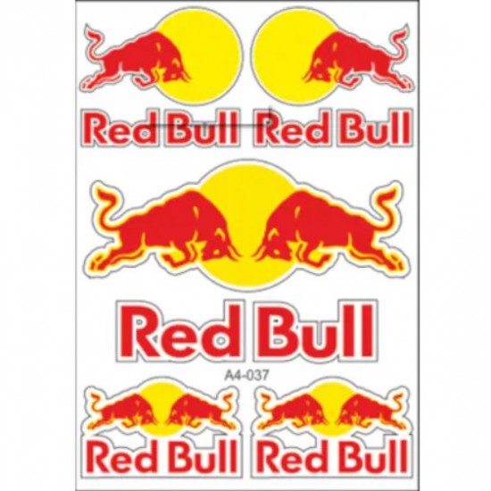 A4 Sticker Seti Red Bull