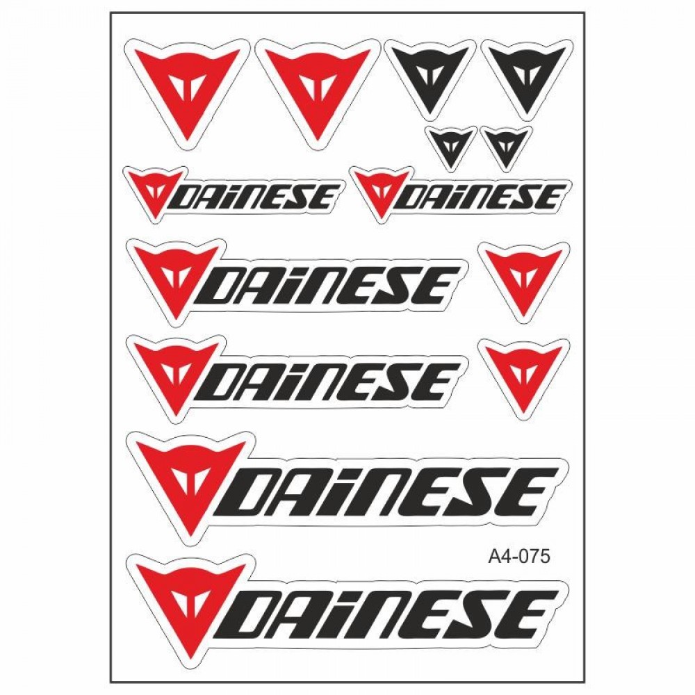 A4 Sticker Seti Dainese