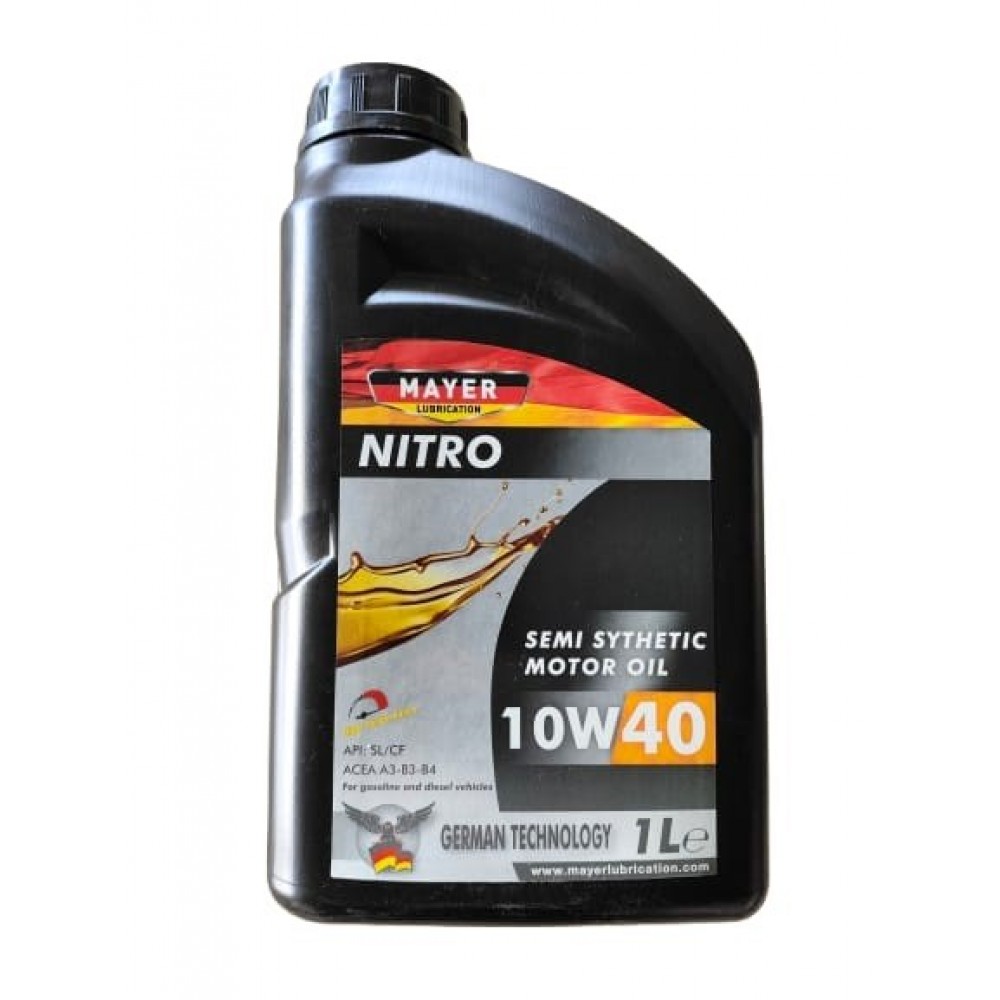 Mayer Nitro 10w40 Yarı Sentetik Motor Yağı 1lt